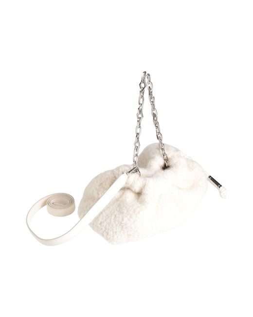 Ba&sh Handbag Alpaca Wool, Polyamide, Lambskin in Natural | Lyst UK
