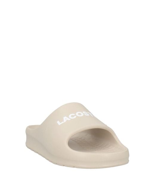 Lacoste Sandals Rubber in White for Men | Lyst