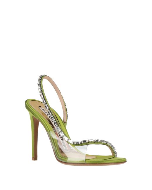 Alexandre Vauthier Sandals Textile Fibers, Pvc in Metallic | Lyst