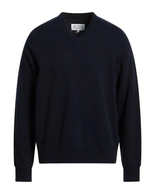 Maison Margiela Midnight Sweater Wool in Blue for Men | Lyst