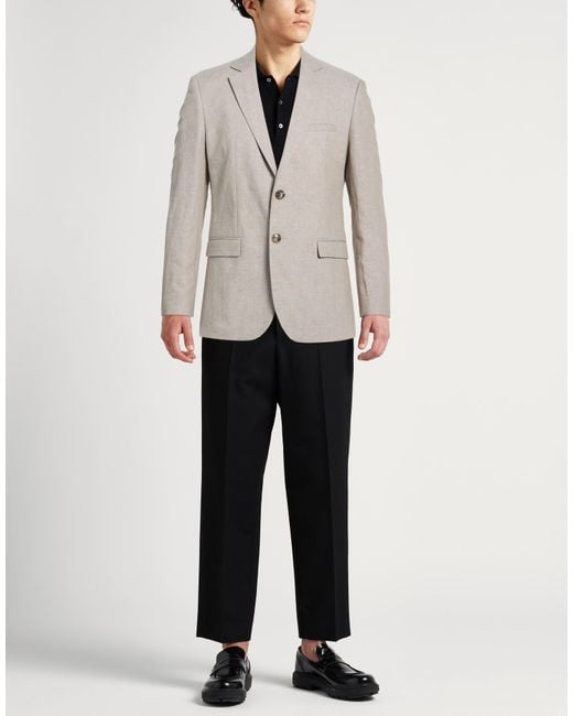 HUGO Blazer Cotton, Linen in Blue for Men | Lyst