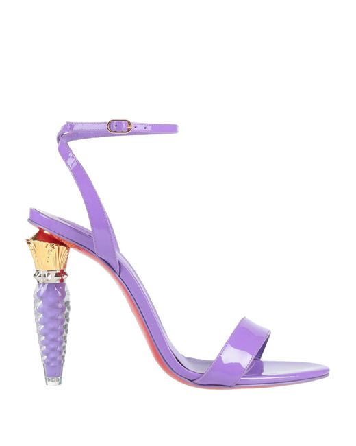 Christian Louboutin Light Sandals Calfskin in Purple | Lyst