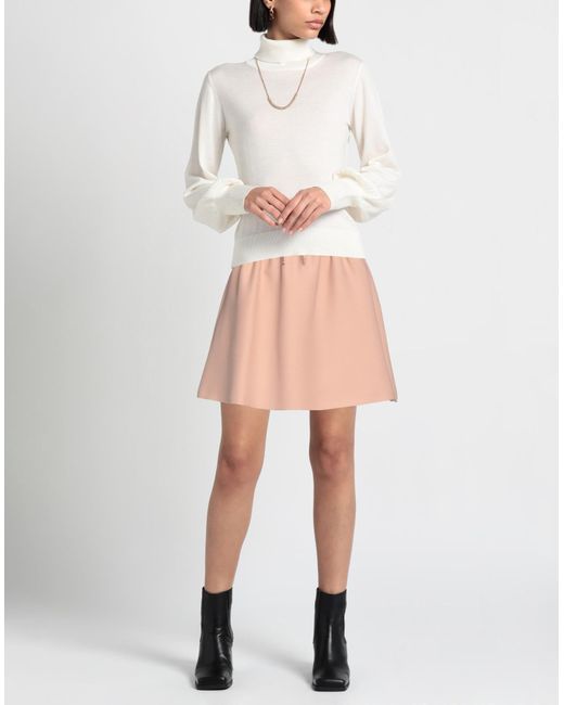Dior Mini Skirt in Natural | Lyst UK