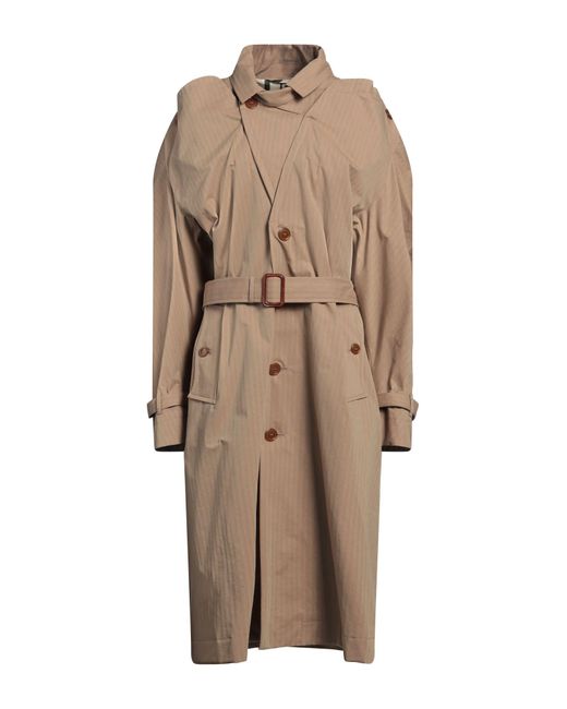 Vivienne Westwood Khaki Overcoat & Trench Coat Cotton in Natural | Lyst