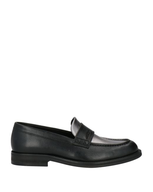Cerruti 1881 Loafers Leather in Black | Lyst