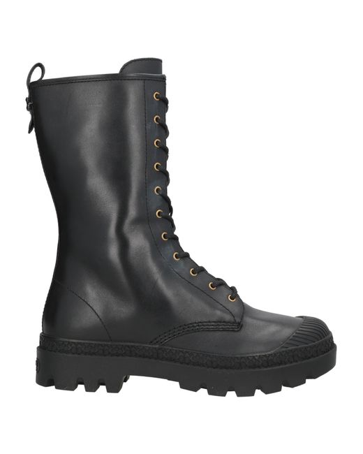 COACH Boot Leather in Black | Lyst