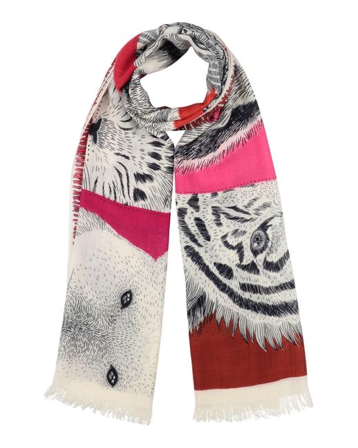Inoui Edition Scarf Wool in Red | Lyst UK