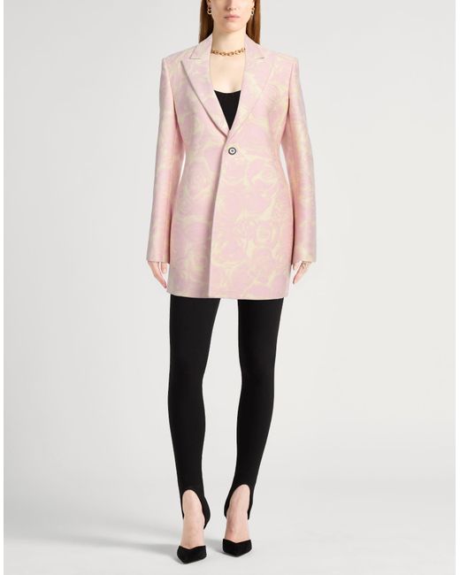 Burberry Light Blazer Virgin Wool, Silk in Pink | Lyst