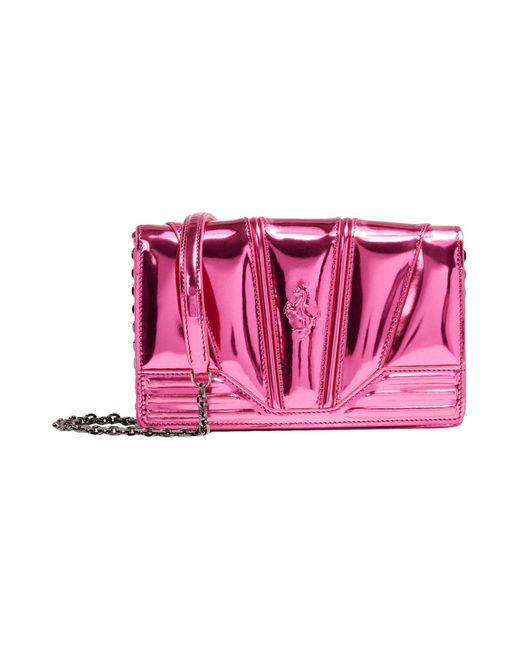 Ferrari Cross-Body Bag Calfskin in Pink | Lyst