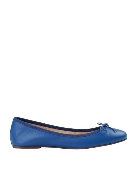 BALLERETTE Colonna Bright Ballet Flats Soft Leather in Blue | Lyst