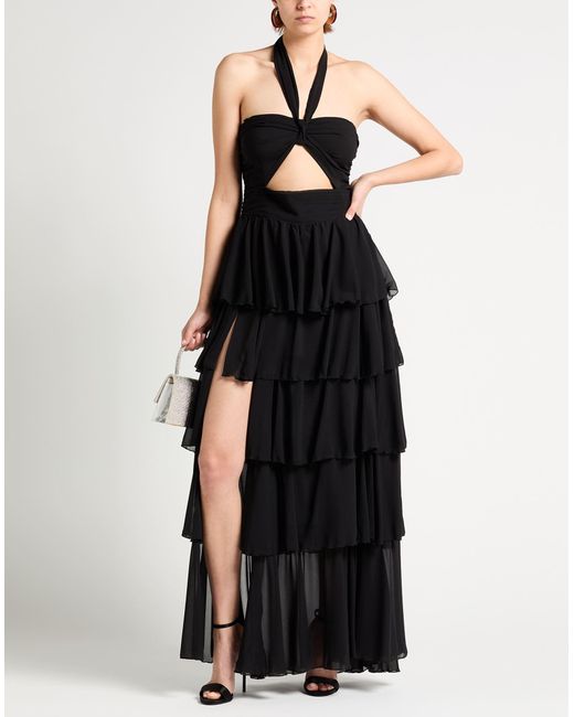 Babylon Maxi Dress Polyamide in Black | Lyst