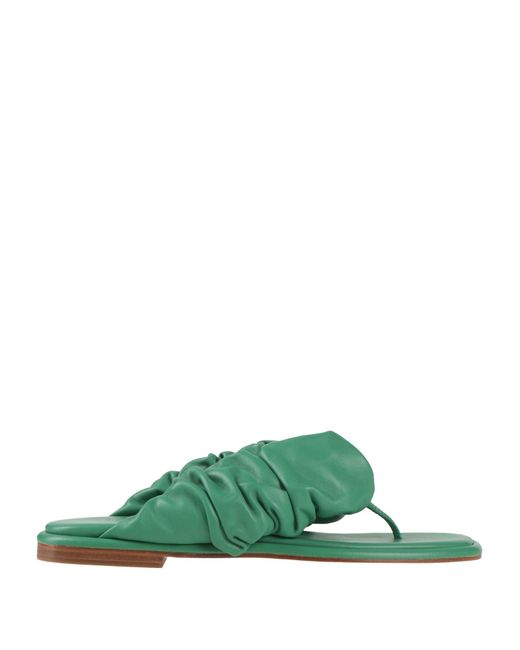 Hereu Thong Sandal Soft Leather in Green | Lyst