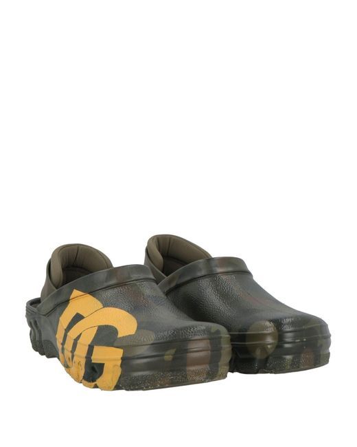Dolce & Gabbana Military Mules & Clogs Rubber, Lycra in Green for Men ...