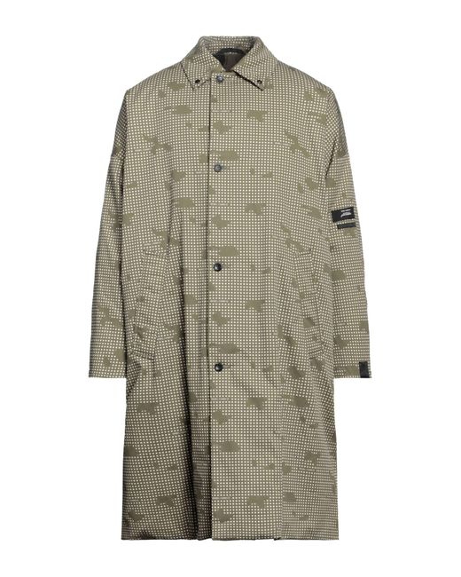 N. Hoolywood Military Overcoat & Trench Coat Polyester, Cotton in Gray ...