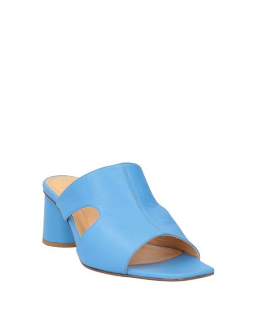 Tela Azure Sandals Leather in Blue | Lyst