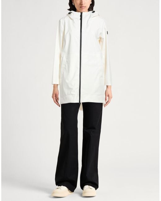 Peuterey Overcoat & Trench Coat in White | Lyst UK