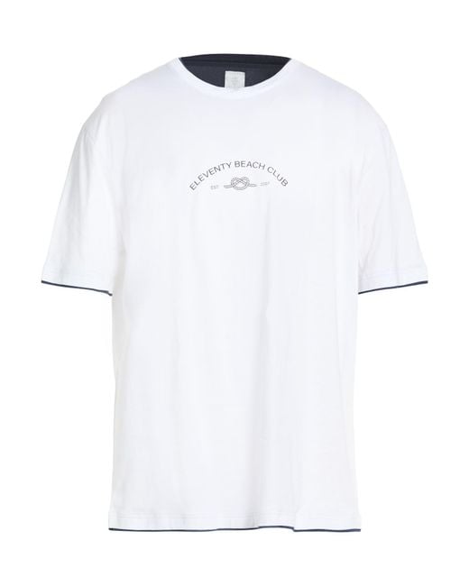 Eleventy T-Shirts in White for Men | Lyst UK