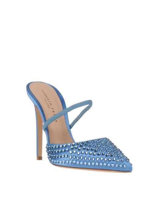 Roberto Festa Mules & Clogs Textile Fibers in Blue | Lyst