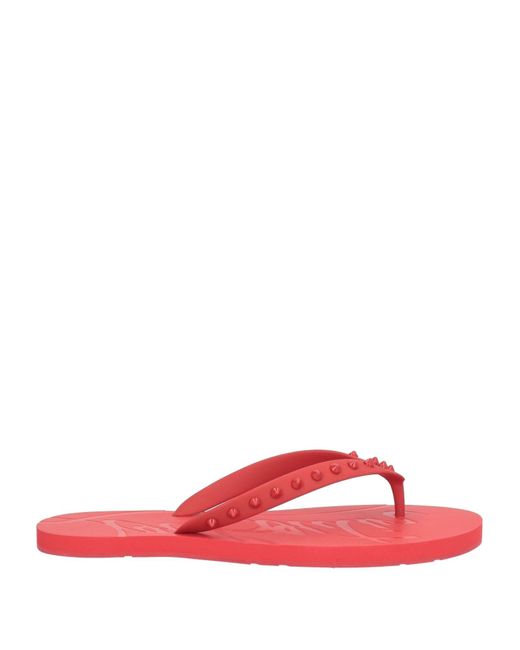 Christian Louboutin Thong Sandal in Red for Men | Lyst