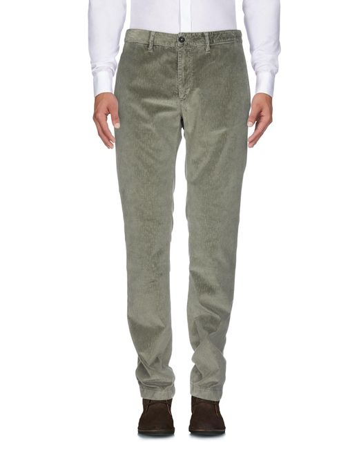 Massimo Alba Velvet Casual Pants in Military Green (Green) for Men - Lyst