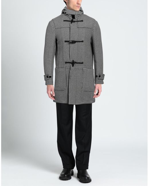 GALÀ Luxury Overcoat & Trench Coat Wool, Polyester, Polyamide in Gray ...