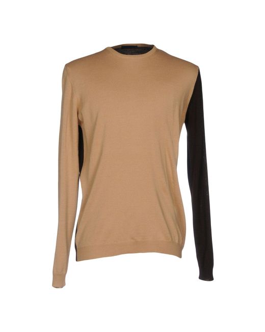 Alessandro Dell'acqua Wool Jumper in Beige (Natural) for Men - Lyst