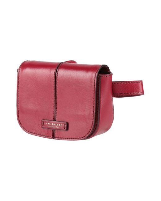 The Bridge Burgundy Belt Bag Leather in Red | Lyst