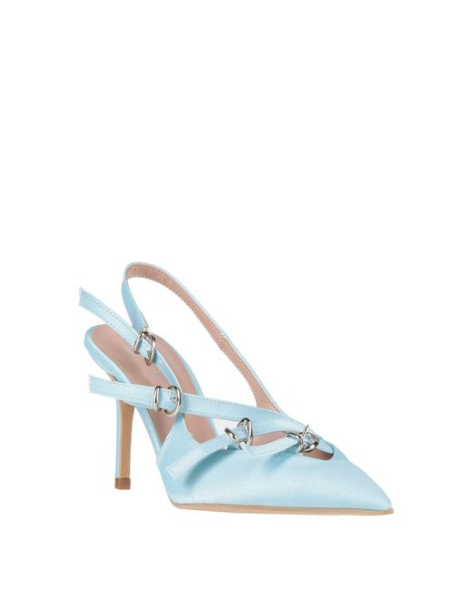 Divine Follie Sky Pumps Textile Fibers in Blue | Lyst