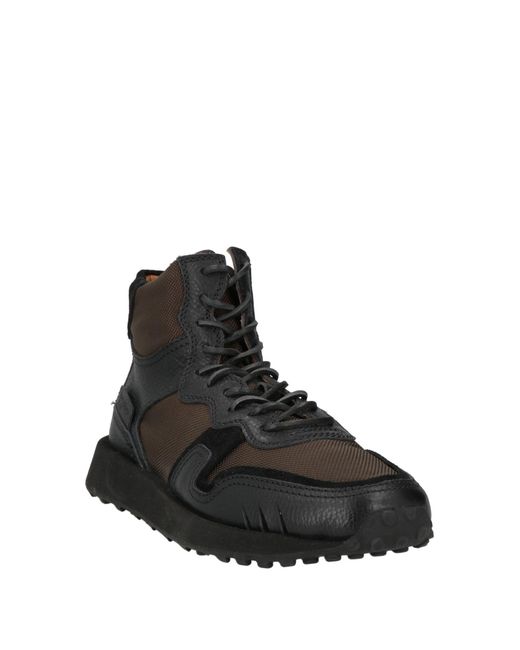 Buttero Military Sneakers Leather, Textile Fibers in Black for Men | Lyst
