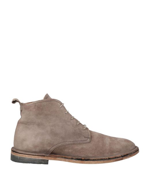 Moma Taupe Ankle Boots Leather in Brown for Men | Lyst