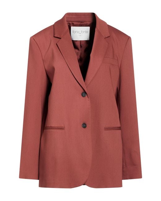forte_forte Blazer in Red | Lyst