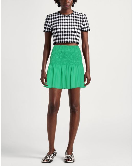 Suoli Mini Skirt Polyester in Green | Lyst UK