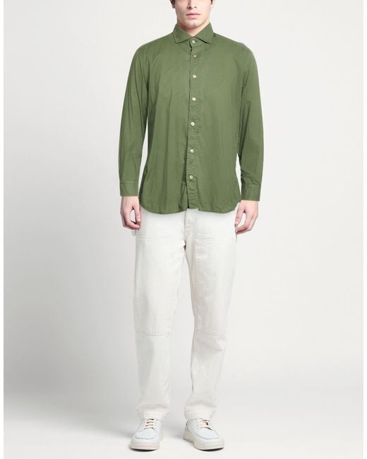 MATTEUCCI 1939 Shirts in Green for Men | Lyst