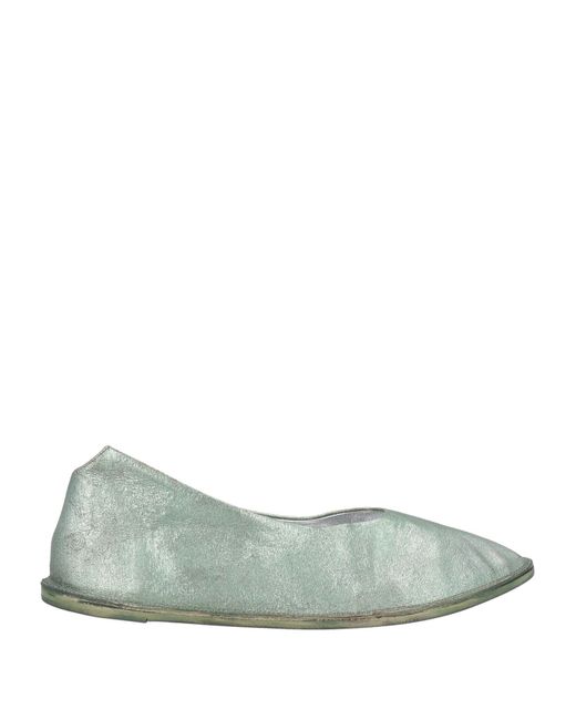 Marsèll Light Ballet Flats Soft Leather in Green | Lyst