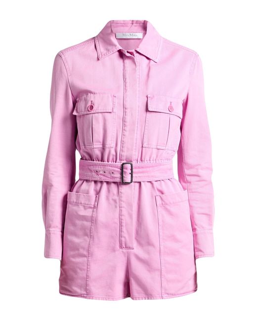 Max Mara Sfilata Playsuit Cotton in Pink | Lyst