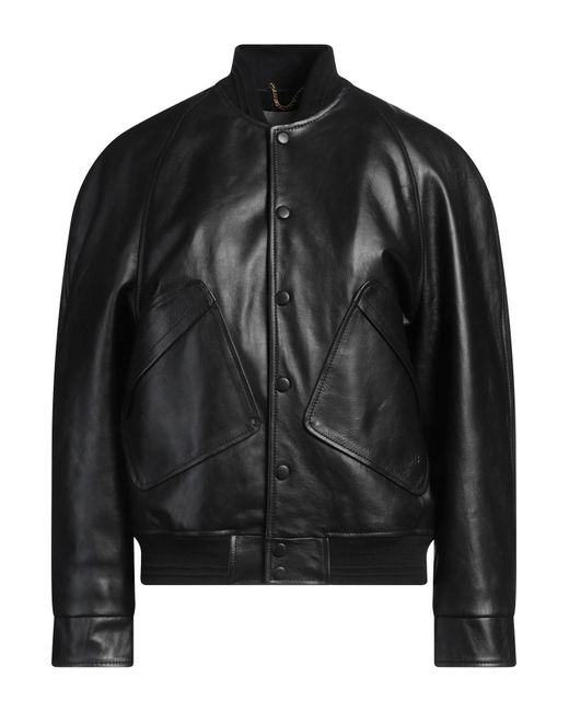 Victoria Beckham Jacket Leather in Black | Lyst UK