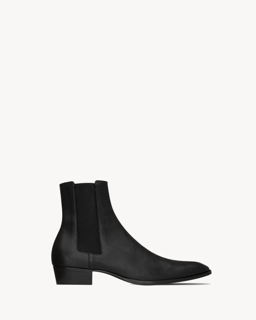 Saint Laurent Stanton Chelsea Boots in Black for Men | Lyst UK