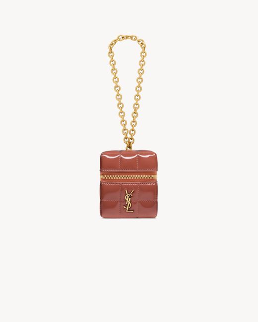 Saint Laurent Cassandre Matelassé Carré Mini Cube in Pink | Lyst
