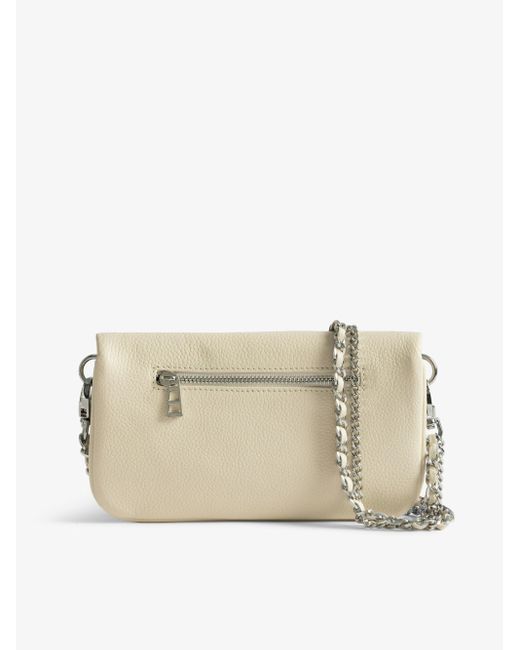 Zadig & Voltaire Rock Nano Clutch in Natural | Lyst UK