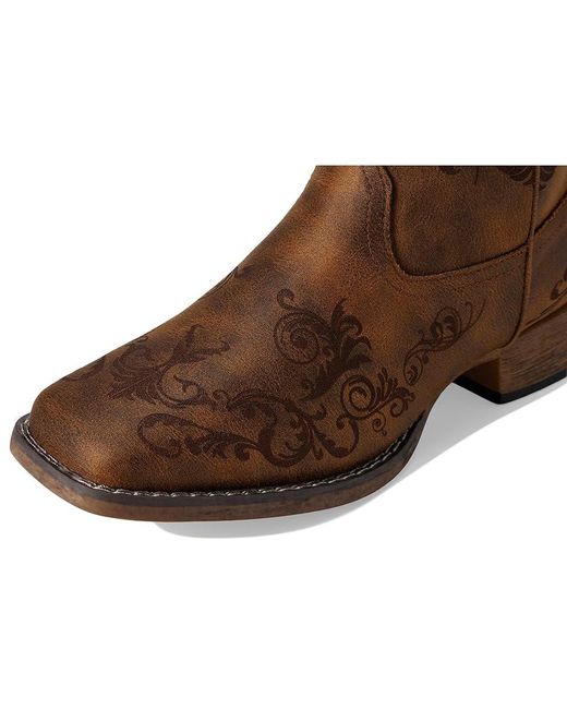 Roper Bailey Laser Cowboy Boots 10.5 B in Brown | Lyst