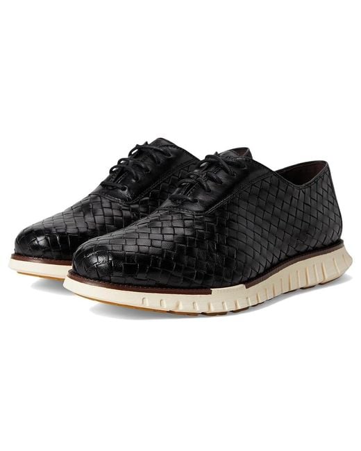 Cole Haan Zerogrand Remastered Woven Oxford Lace Up Wing Tip Shoes/Dark ...