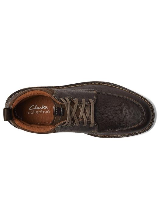 Clarks Leather Hiking Ankle Boots in Black for Men | Lyst