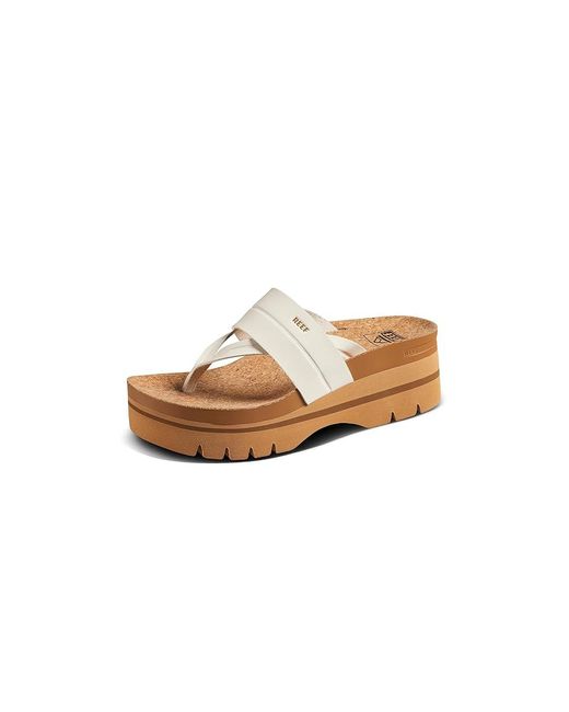 Reef Vista Higher Savanah Sandals, Synthetic in White | Lyst