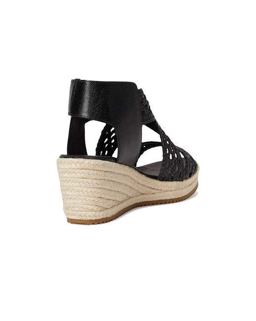 Eileen Fisher Willow Wedge Wedge Shoes, Leather/Rubber in Black | Lyst