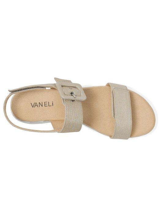 Vaneli Elysha Sandals 11 M (B) Leather in Metallic | Lyst