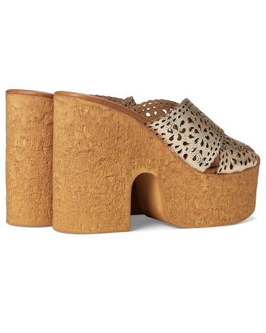 Steve Madden Saffron High Heels, Leather in Metallic | Lyst