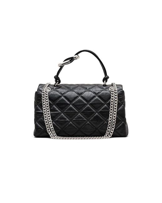 Marc Jacobs The Quilted Dual Convertible Shoulder Bag Handbags, Leather in Black | Lyst