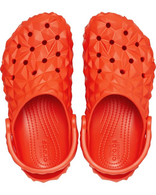 Crocs™ Classic Geometric Clog in Orange | Lyst