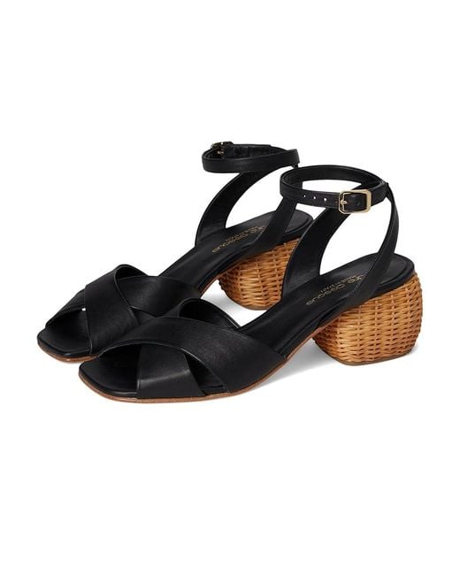 Andre Assous Winona Dress Sandals, Leather in Black | Lyst