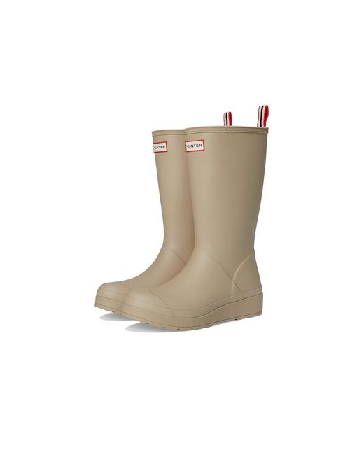 HUNTER Play Tall Boot Rain Boots, Rubber in Black | Lyst